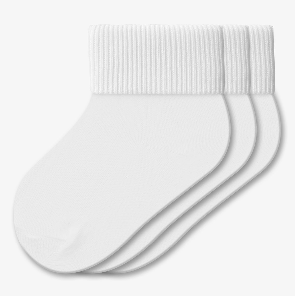 3 Pair Pack Cuffed Anklet Socks - Style: 2103 – PiccoloHosiery