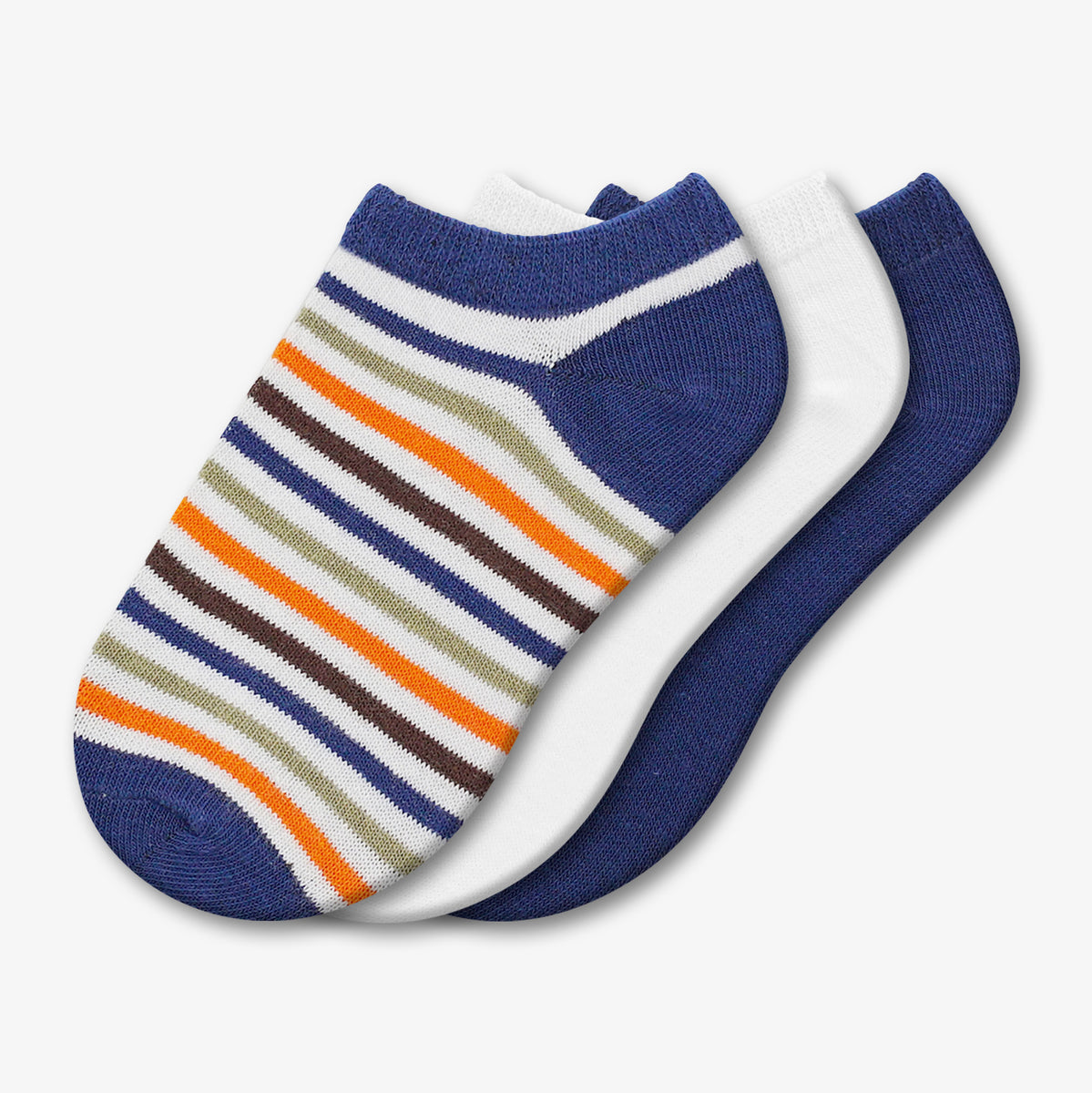 3 Pair Low Cut Socks - Assorted - Style: 617 – PiccoloHosiery